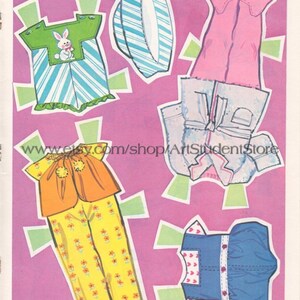 Pdf Printable Digital, Vintage Paper Dolls Rub Dub - Etsy