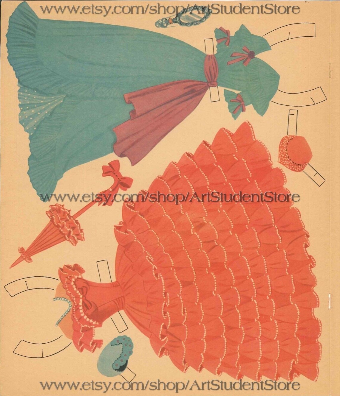 Vintage Paper Dolls Story Princess,printable Digital Pdf - Etsy