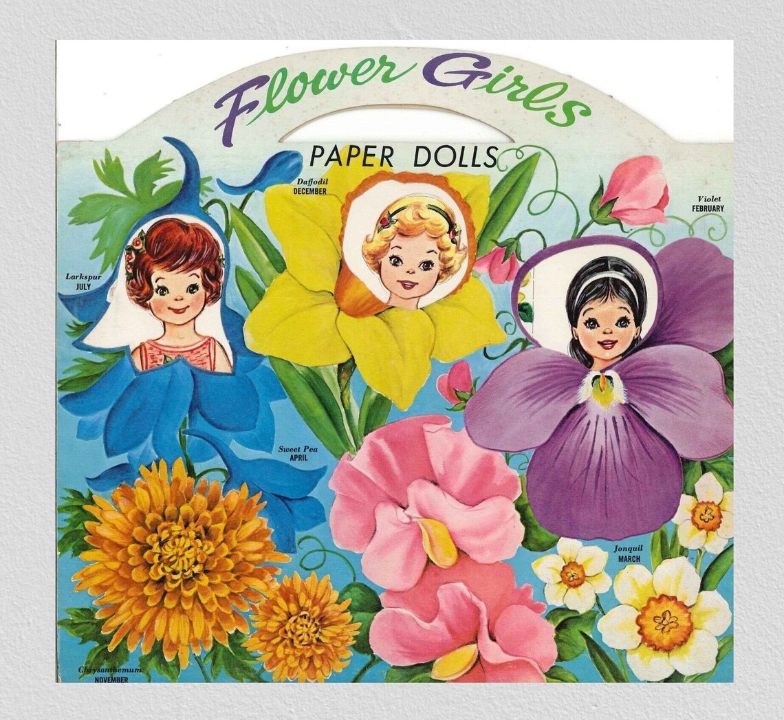 Printable Digital Pdf Instant Vintage Paper Dolls Pretty - Etsy