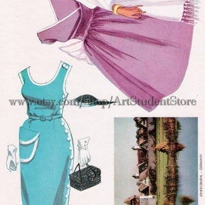 Pdf Printable Digital, Vintage Paper Dolls TWA MISS - Etsy