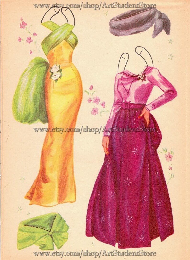 Pdf Printable Digital Vintage Paper Dolls Shari Lewis - Etsy
