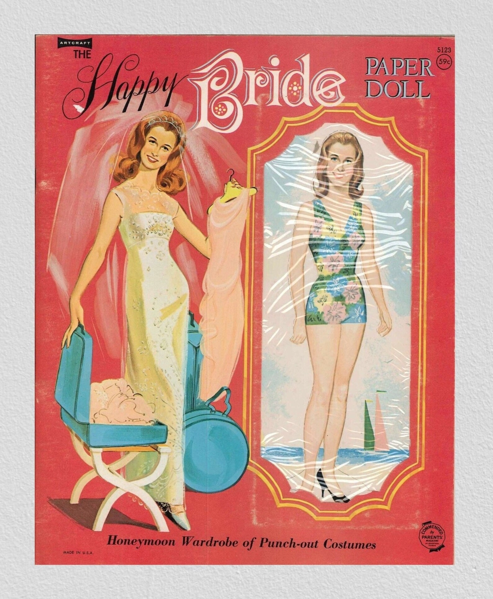 Vintage Paper Dolls Happy Bride 1960printable Digital Pdf - Etsy
