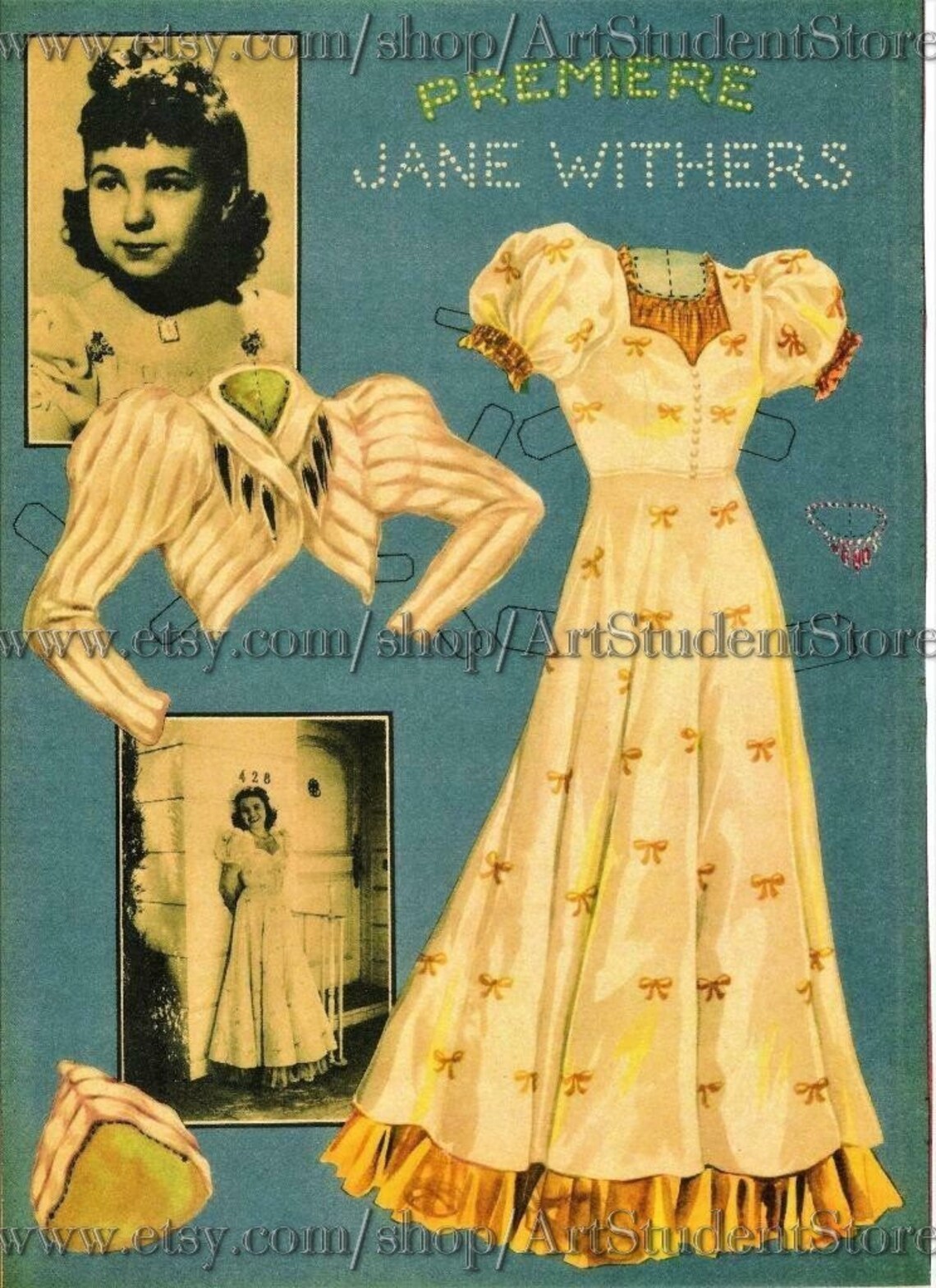 Vintage Paper Dolls Jane Witherspdf Digital - Etsy
