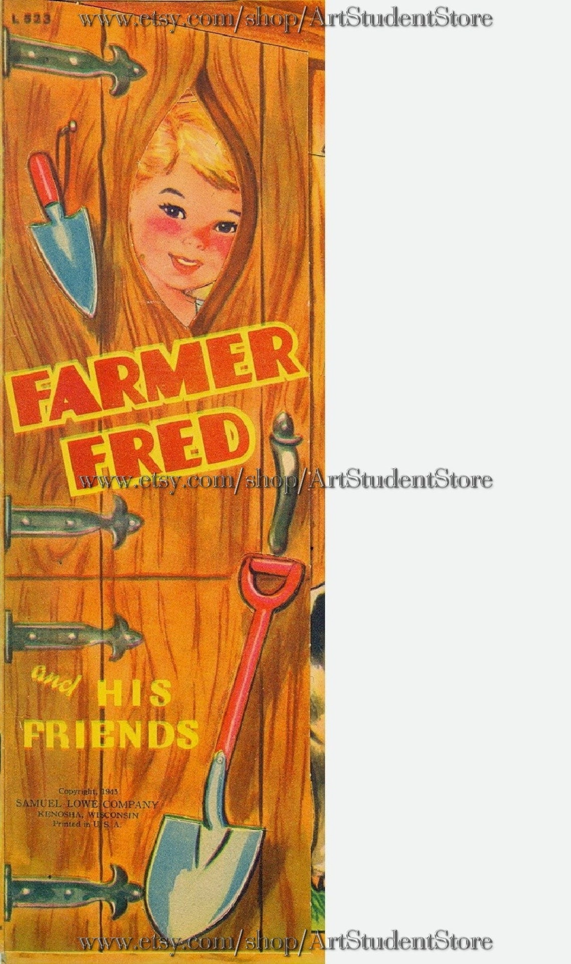 Digital Pdf Paper Dolls Farmer Fred and His Friends 1943 - Etsy