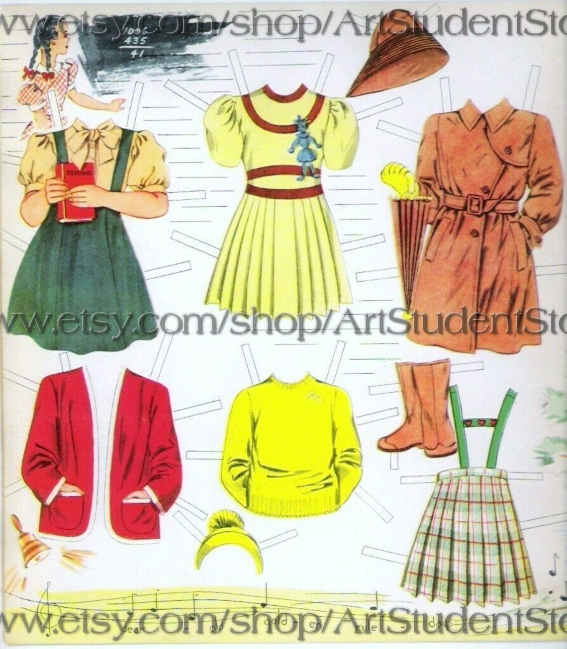 Vintage Paper Dolls Margaret O'brien 1946printable - Etsy