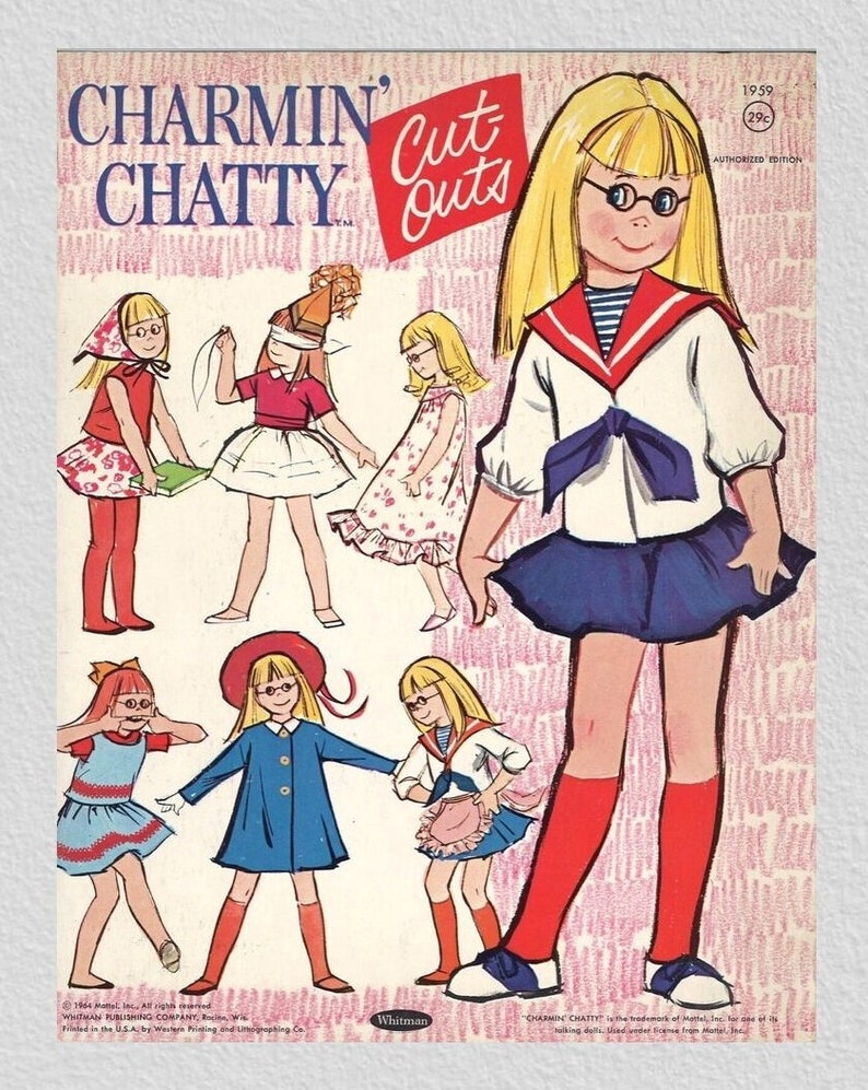 Vintage Paper Dolls Charmin Chattypdf - Etsy