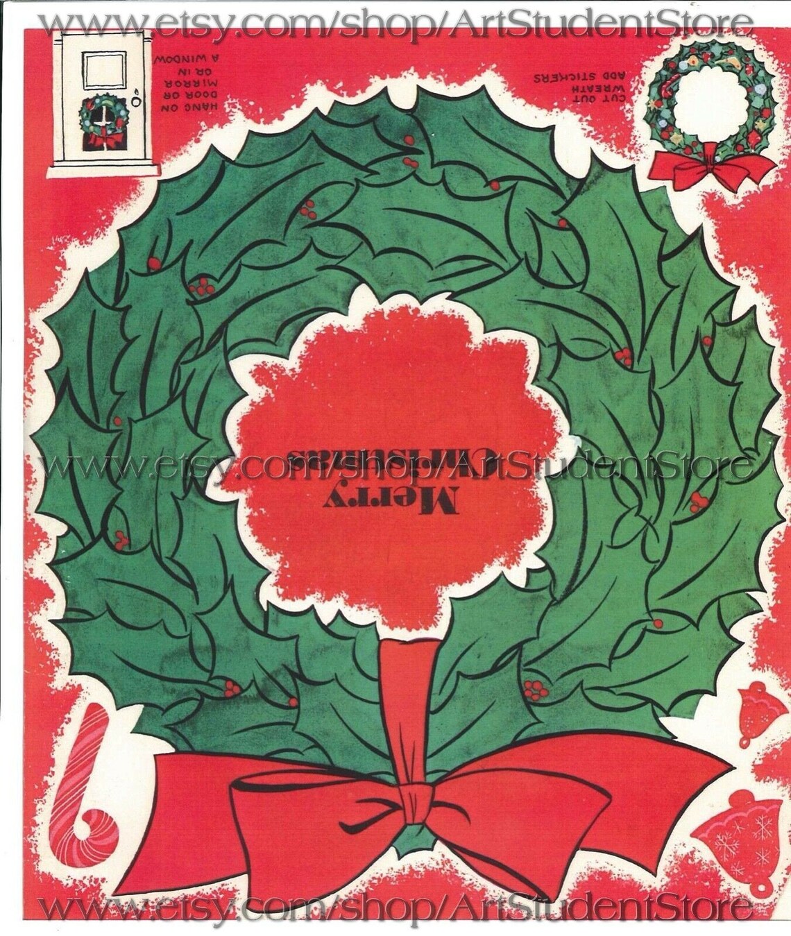 Pdf Printable Digital Vintage Santas Holiday Activity Sticker - Etsy