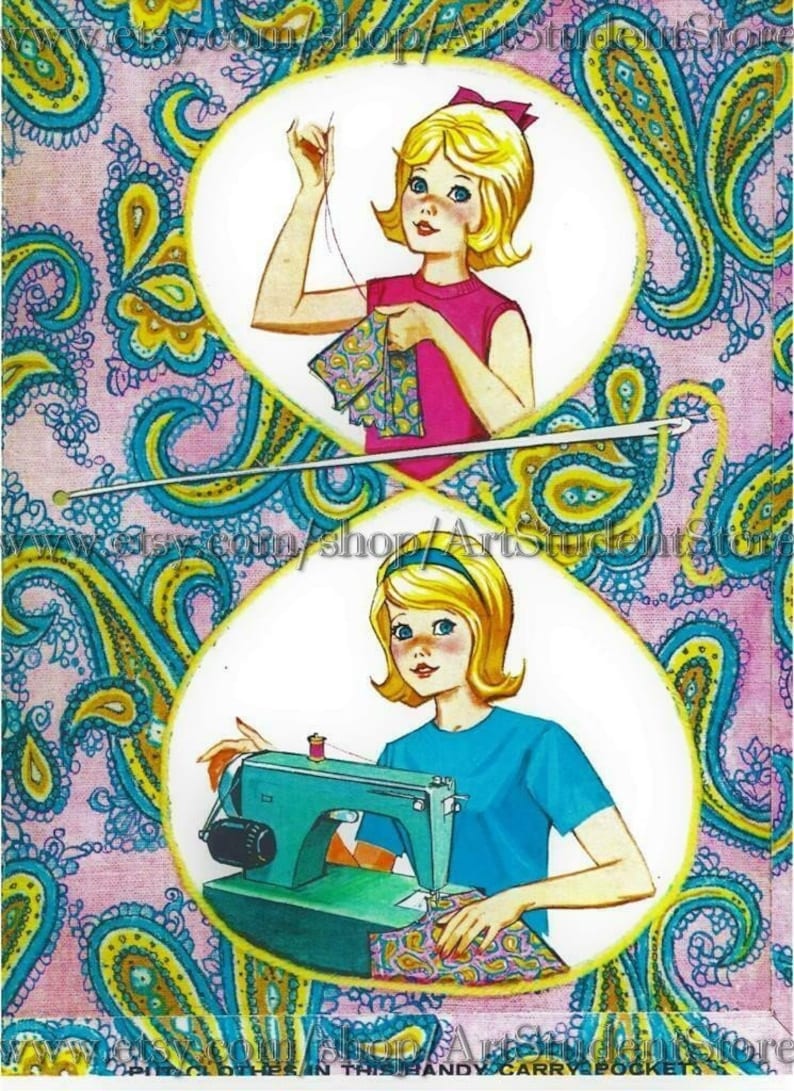 Pdf Printable Digital Vintage Paper Dolls Tammy and Pepper - Etsy