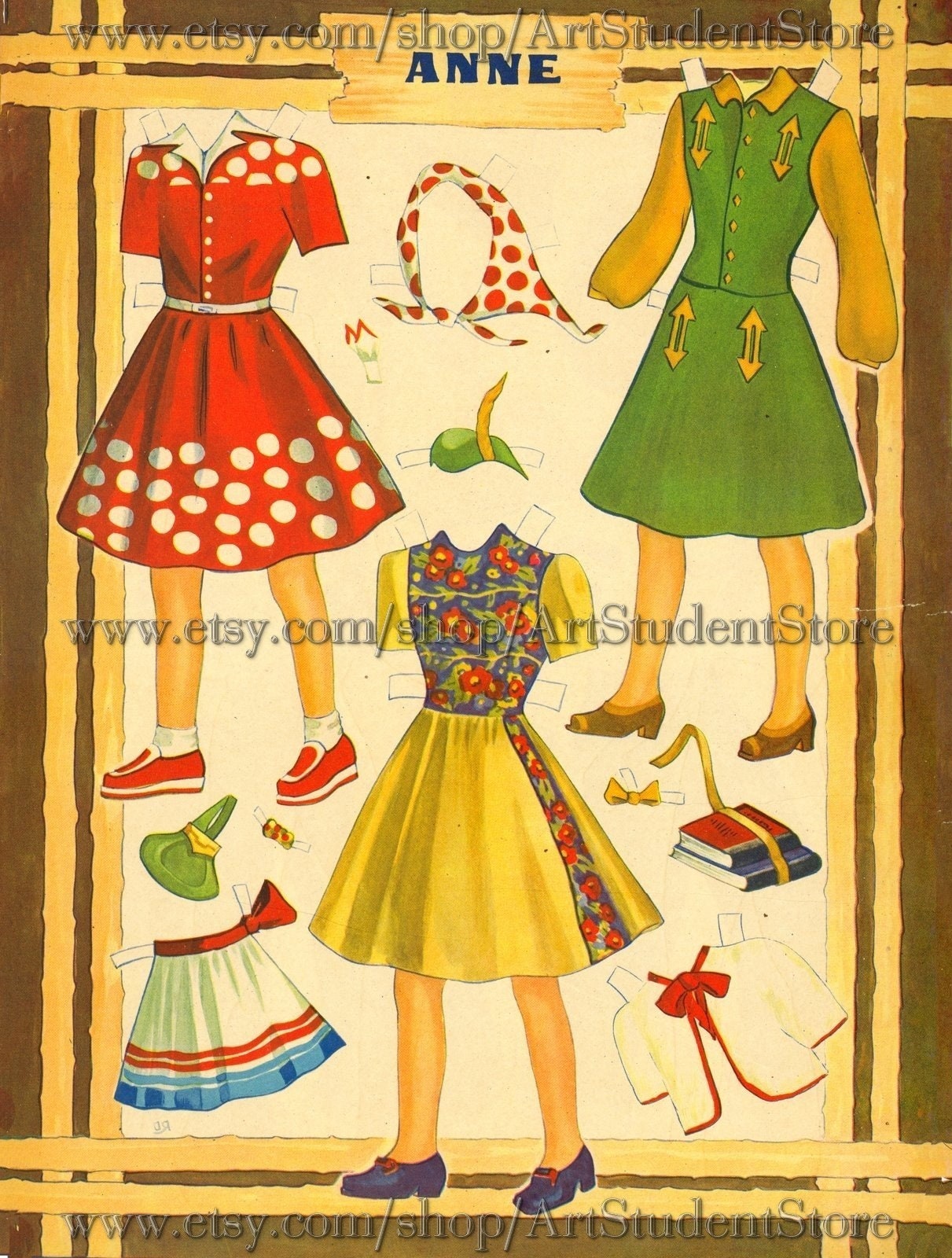 Pdf Instant Digital Vintage Paper Dolls Big Round-up - Etsy