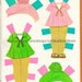 Printable Digital Pdf, Instant Vintage Paper Dolls Tini Go - Etsy