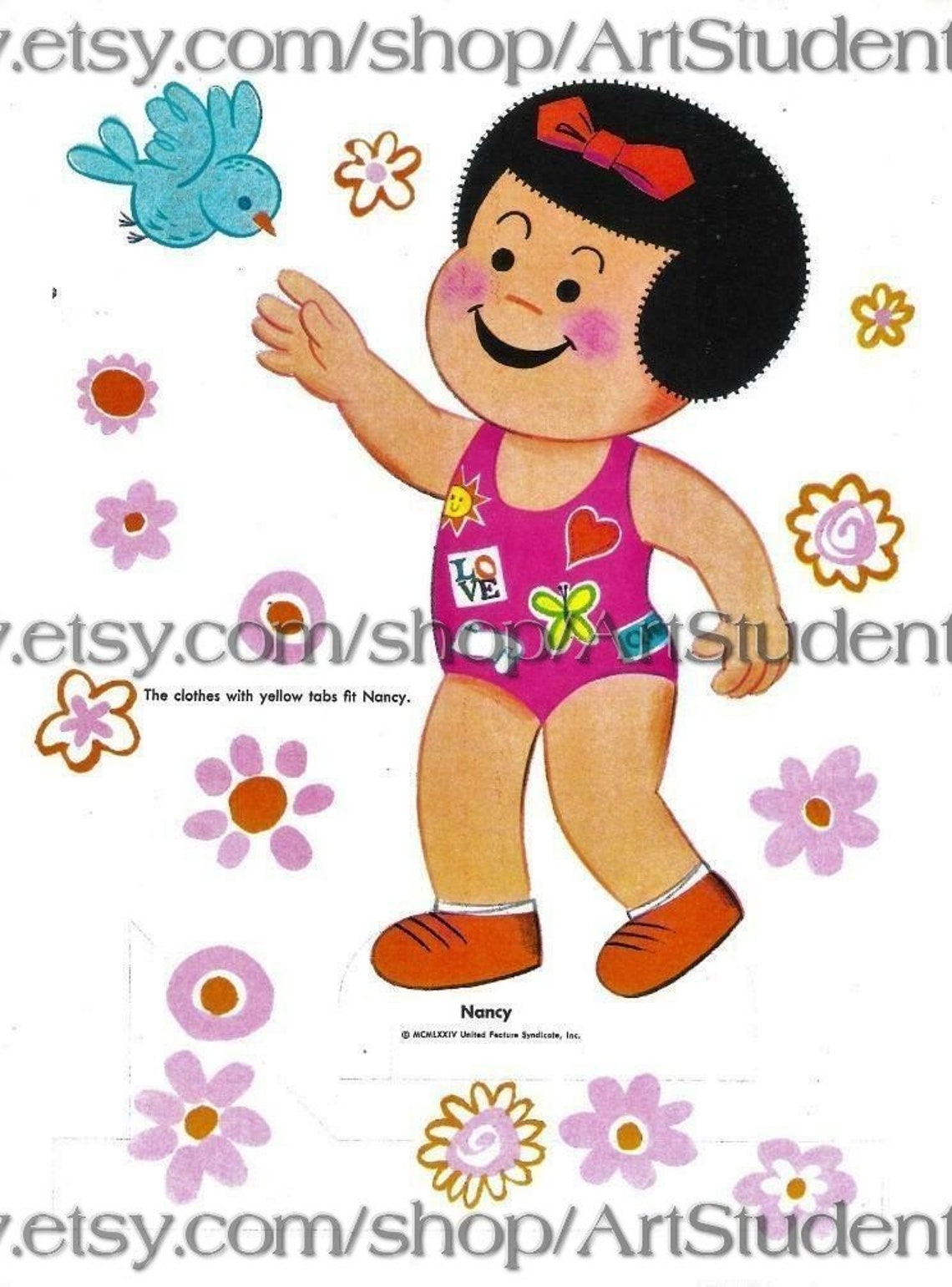 Vintage Paper Dolls Nancypdf Digital - Etsy