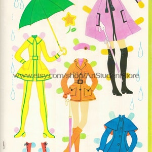 Digital Pdf Paper Dolls Fashion Flatsy - Etsy