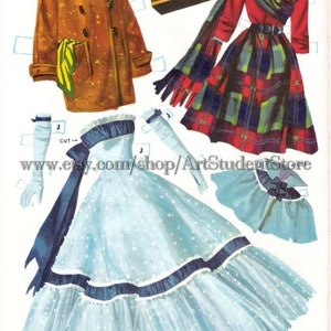 Pdf Instant Digital, Vintage Paper Dolls Pink Prom Twins - Etsy