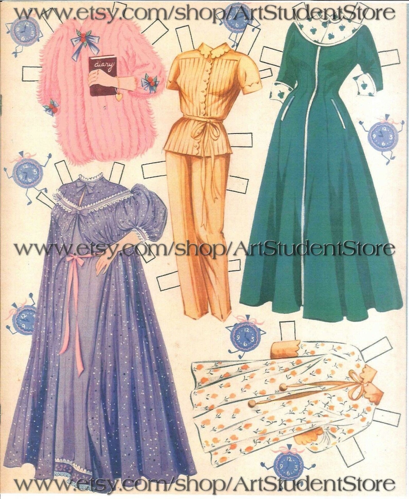 Vintage Movie Star Paper Dolls Doris Day Cut-out Doll C. 1954 - Etsy