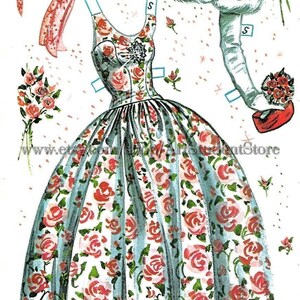 Pdf Printable Digital, Vintage Paper Dolls Prom Time - Etsy