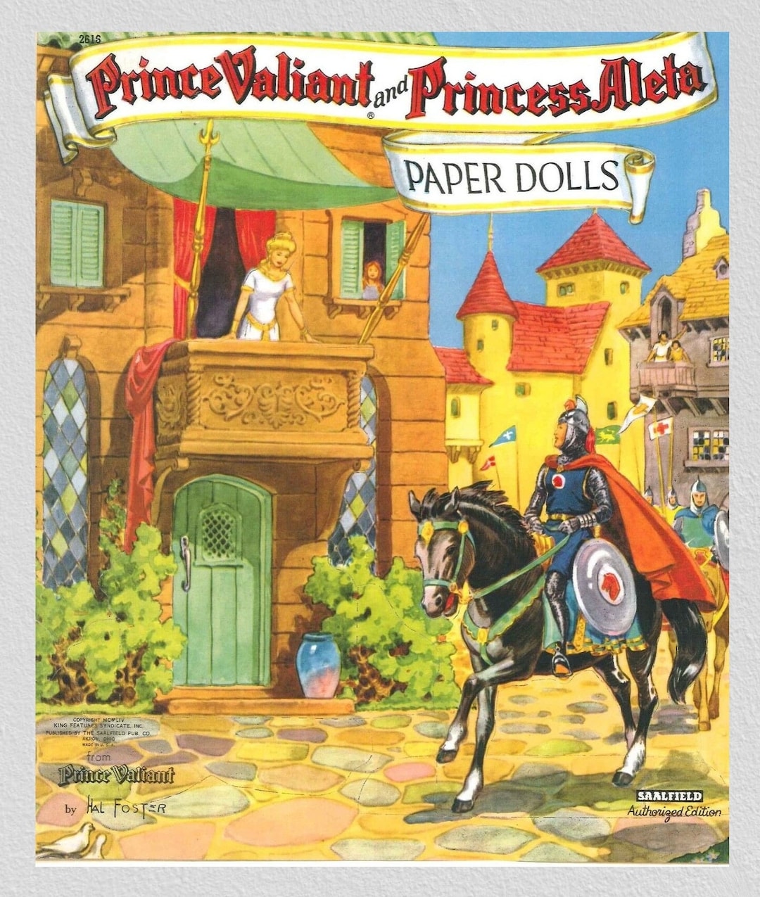 Printable Pdf Vintage Paper Dolls Prince Valiant and Princess Aleta - Etsy