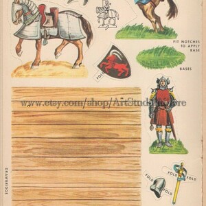 Printable Digital Pdf, Vintage Paper Dolls Knights Armour 1956 - Etsy