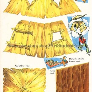 Pdf Instant Digital,paper Dolls Little Pigs Punchout - Etsy