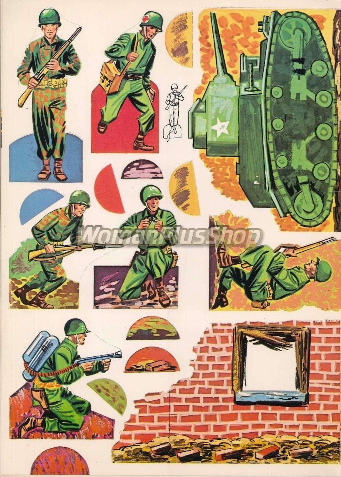 Pdf Printable Digital Vintage Paper Dolls Gi Joe Wwii - Etsy