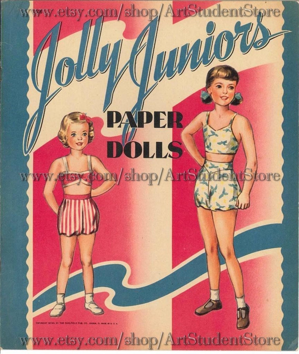 Vintage Paper Dolls Jolly Juniorsprintable Digital Pdf | Etsy