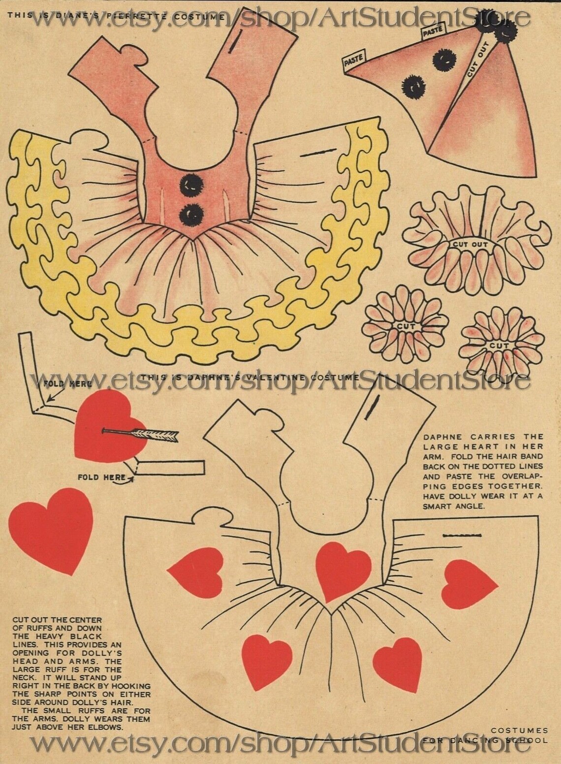 Pdf Printable Digital Vintage Paper Dolls Round About 1930 - Etsy