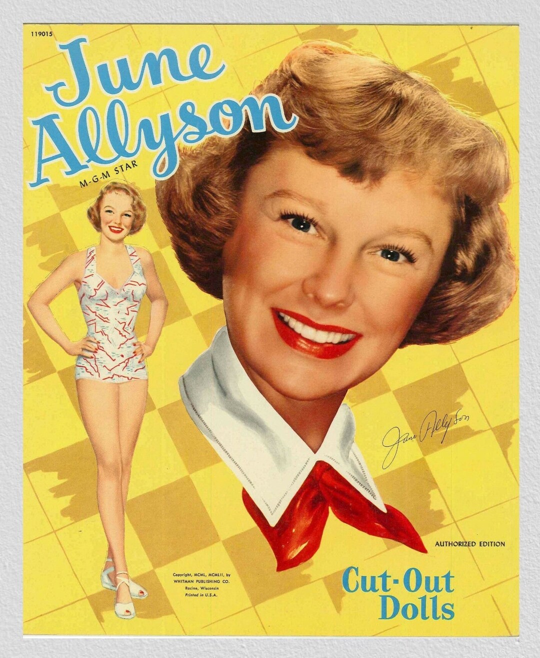 Vintage Paper Dolls June Allyson,printable Digital Pdf - Etsy