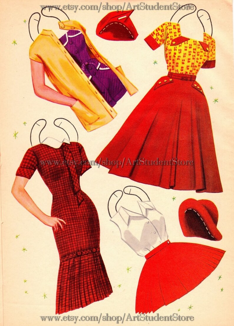 Pdf Printable Digital Vintage Paper Dolls Shari Lewis - Etsy