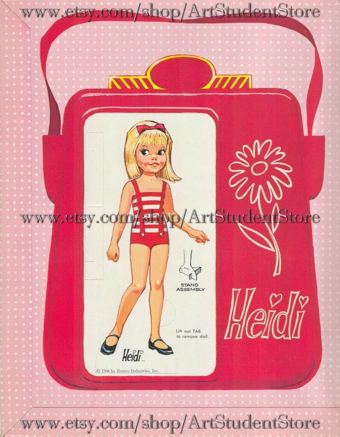 Vintage Paper Dolls Heidi Pocketbook Toy Doll C. 1966pdf - Etsy