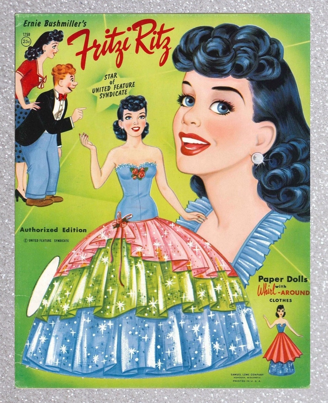 Vintage Paper Dolls Fritzi Ritz,printable Digital Pdf - Etsy