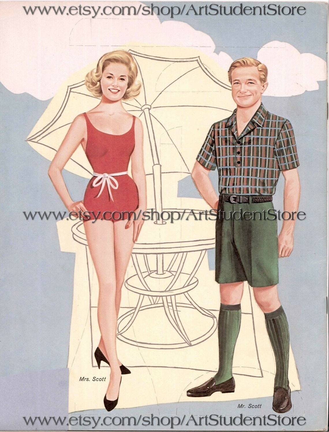 Pdf Instant Digital Vintage Karen Paper Dolls 90 Bristol - Etsy