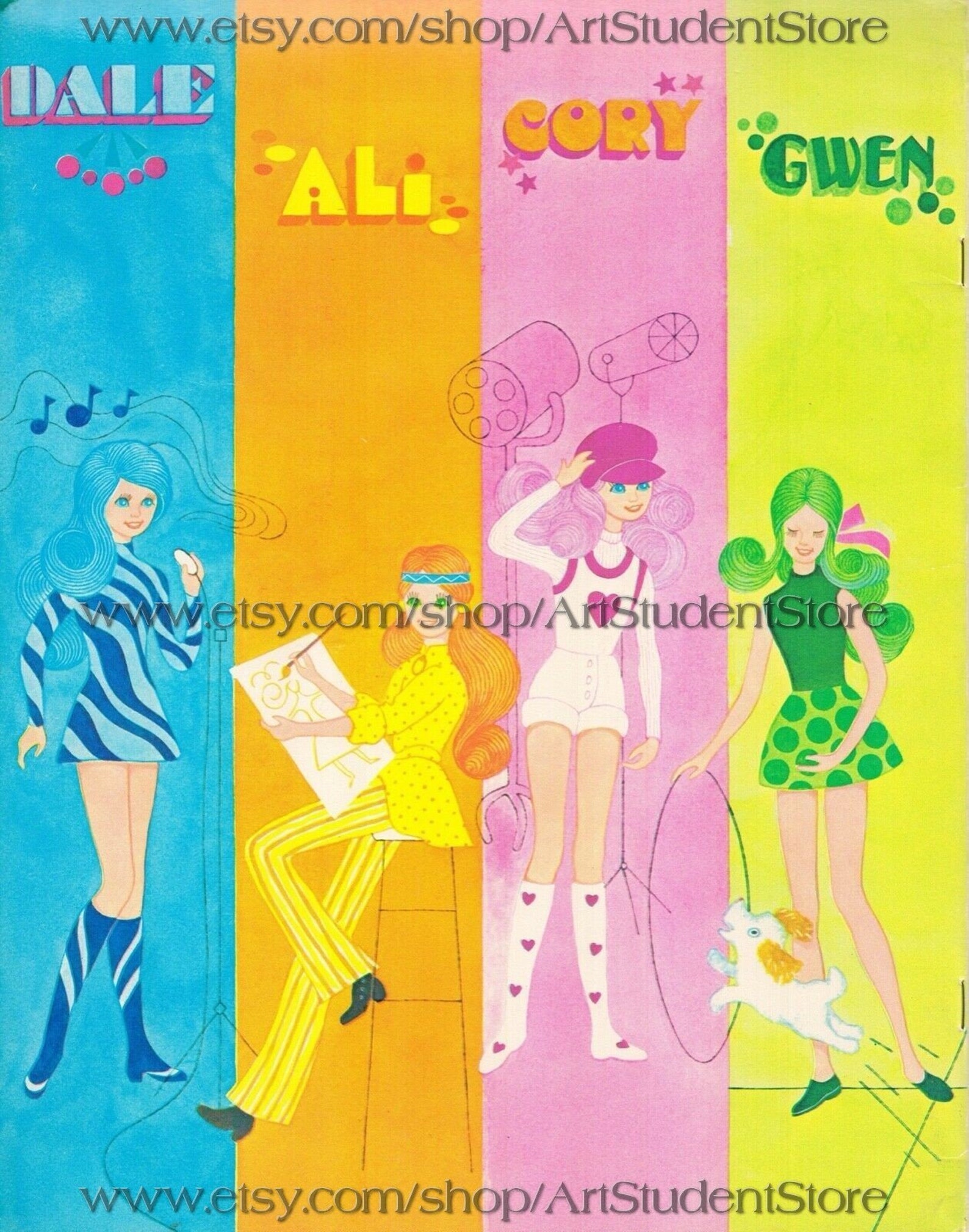 Digital Pdf Paper Dolls Fashion Flatsy - Etsy