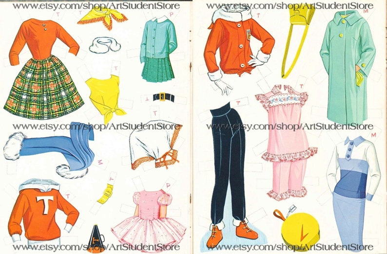 Printable Pdf, Vintage Paper Dolls Tammy and Her Family C. 1964 - Etsy
