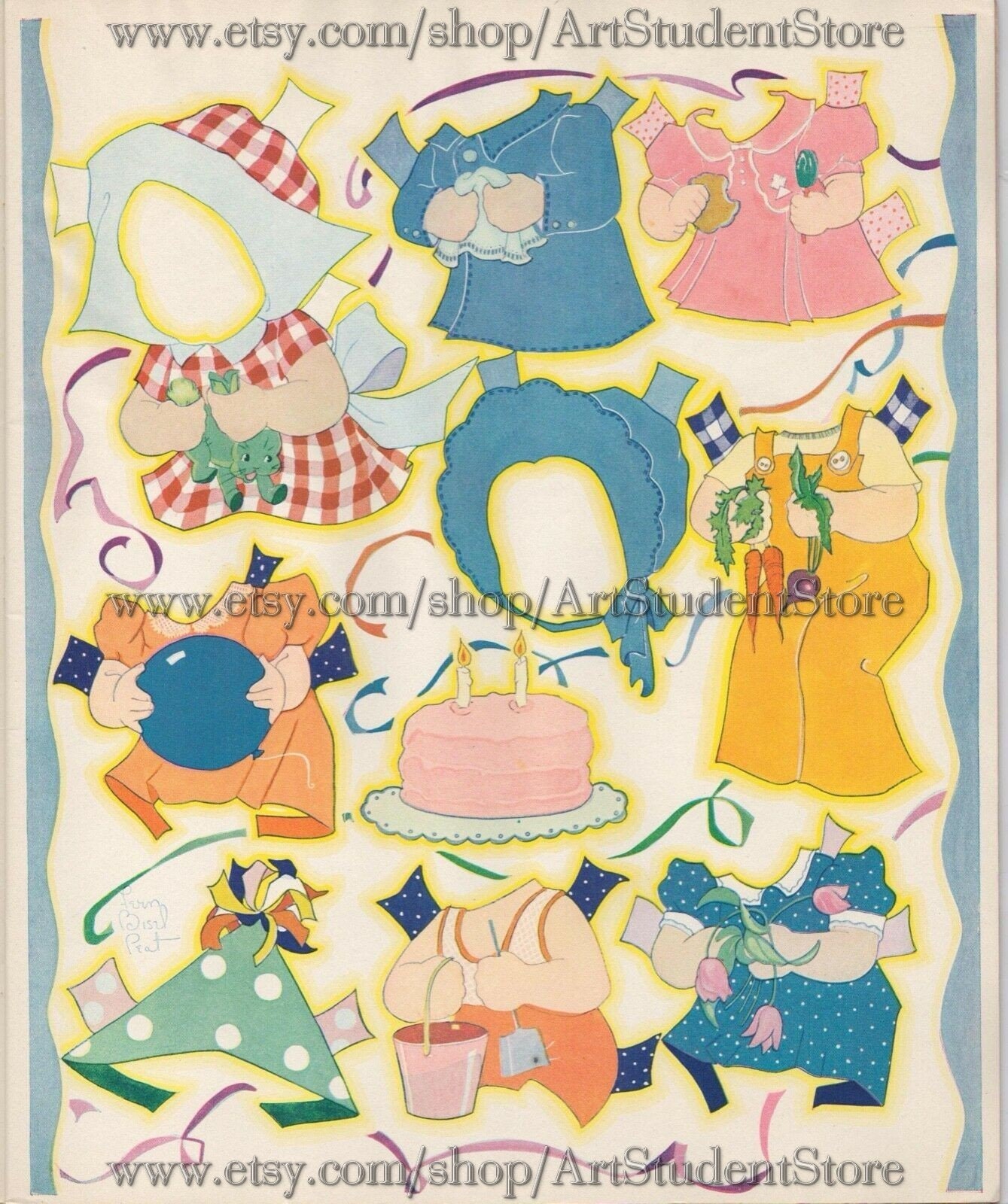 Vintage Paper Dolls Ages Judyprintable Digital Pdf - Etsy