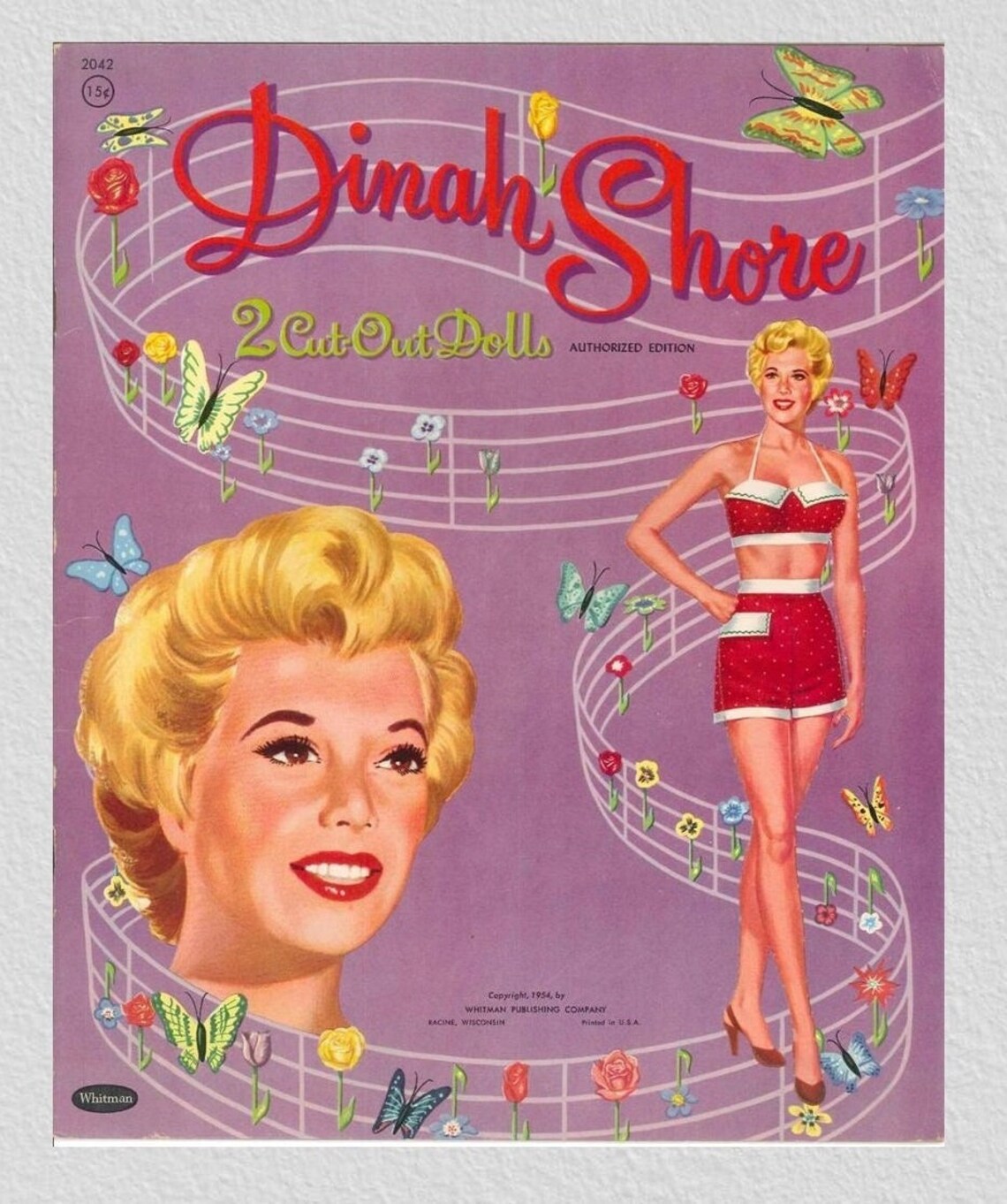 Pdf Printable Digital Vintage Paper Dolls Movie Star Dinah Etsy