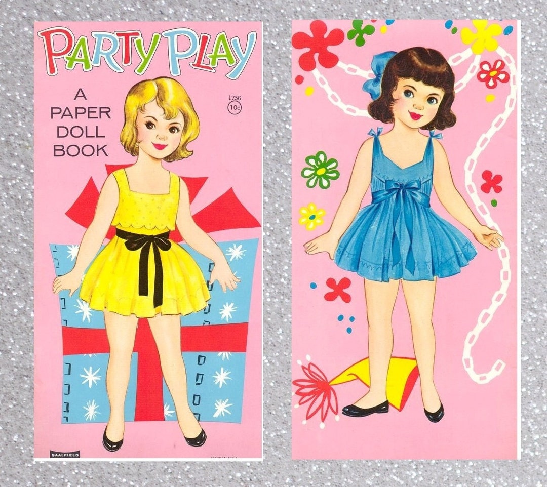 Printable Pdf, Vintage Paper Party Play - Etsy
