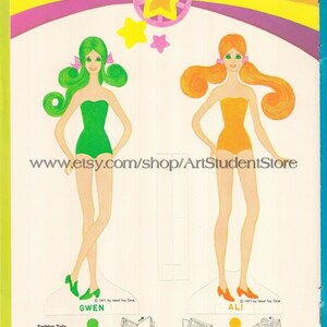 Digital Pdf Paper Dolls Fashion Flatsy - Etsy