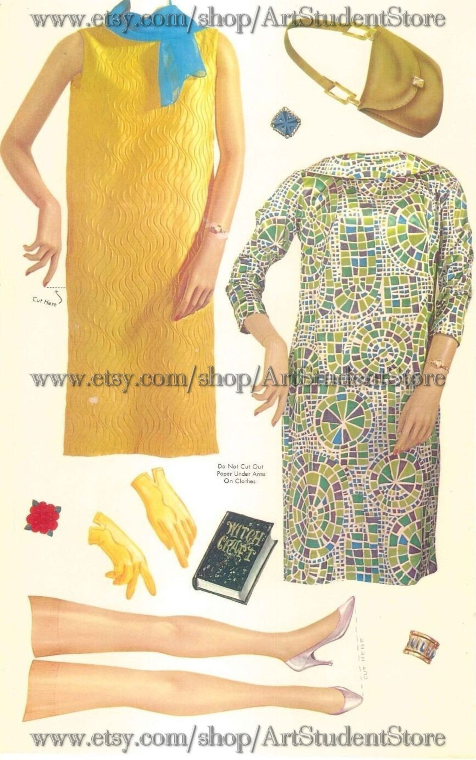 Pdf Printable Digital, Vintage Paper Dolls Bewitched - Etsy