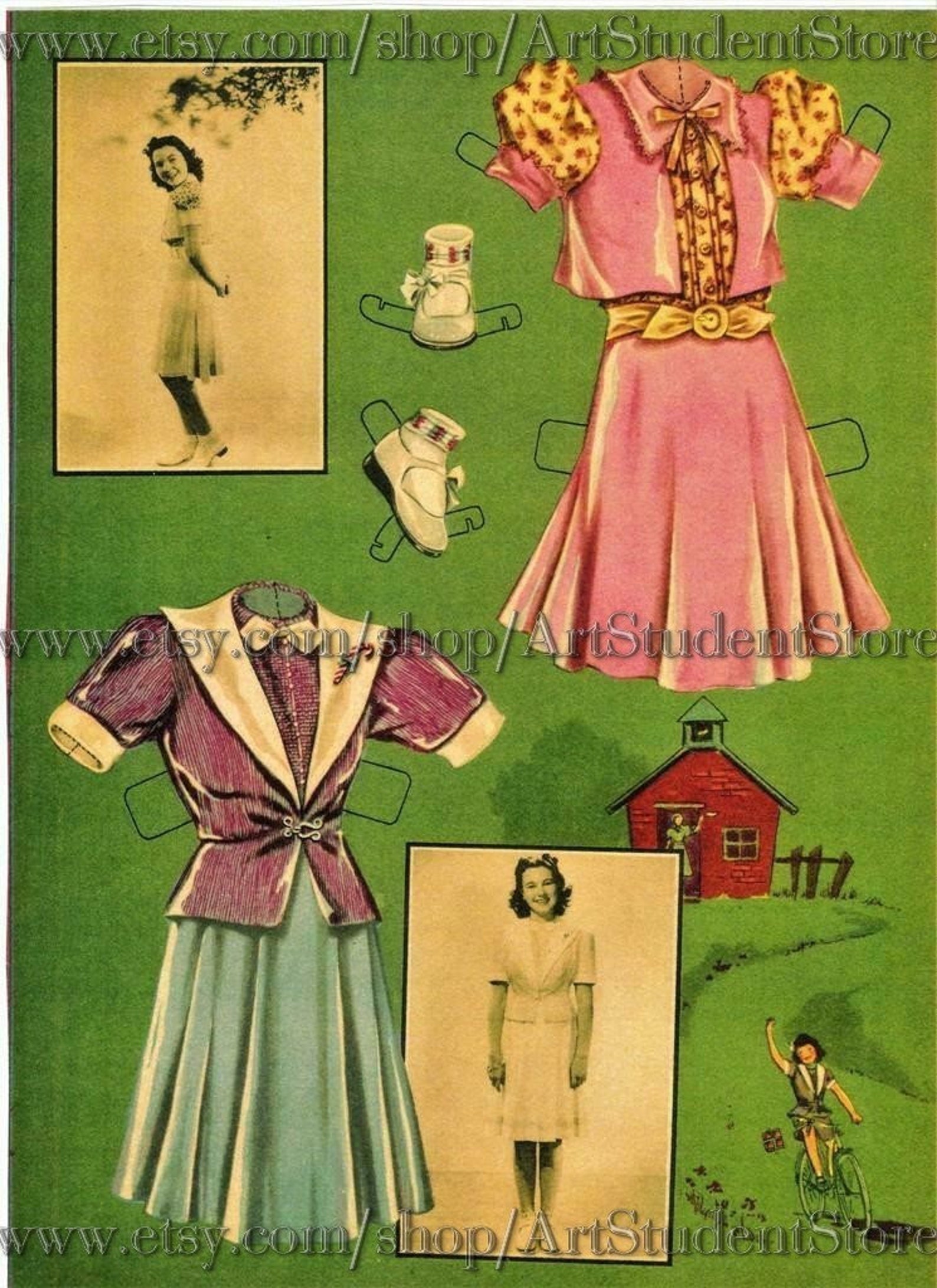 Vintage Paper Dolls Jane Witherspdf Digital - Etsy