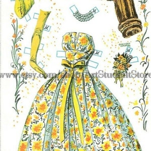Pdf Printable Digital, Vintage Paper Dolls Prom Time - Etsy