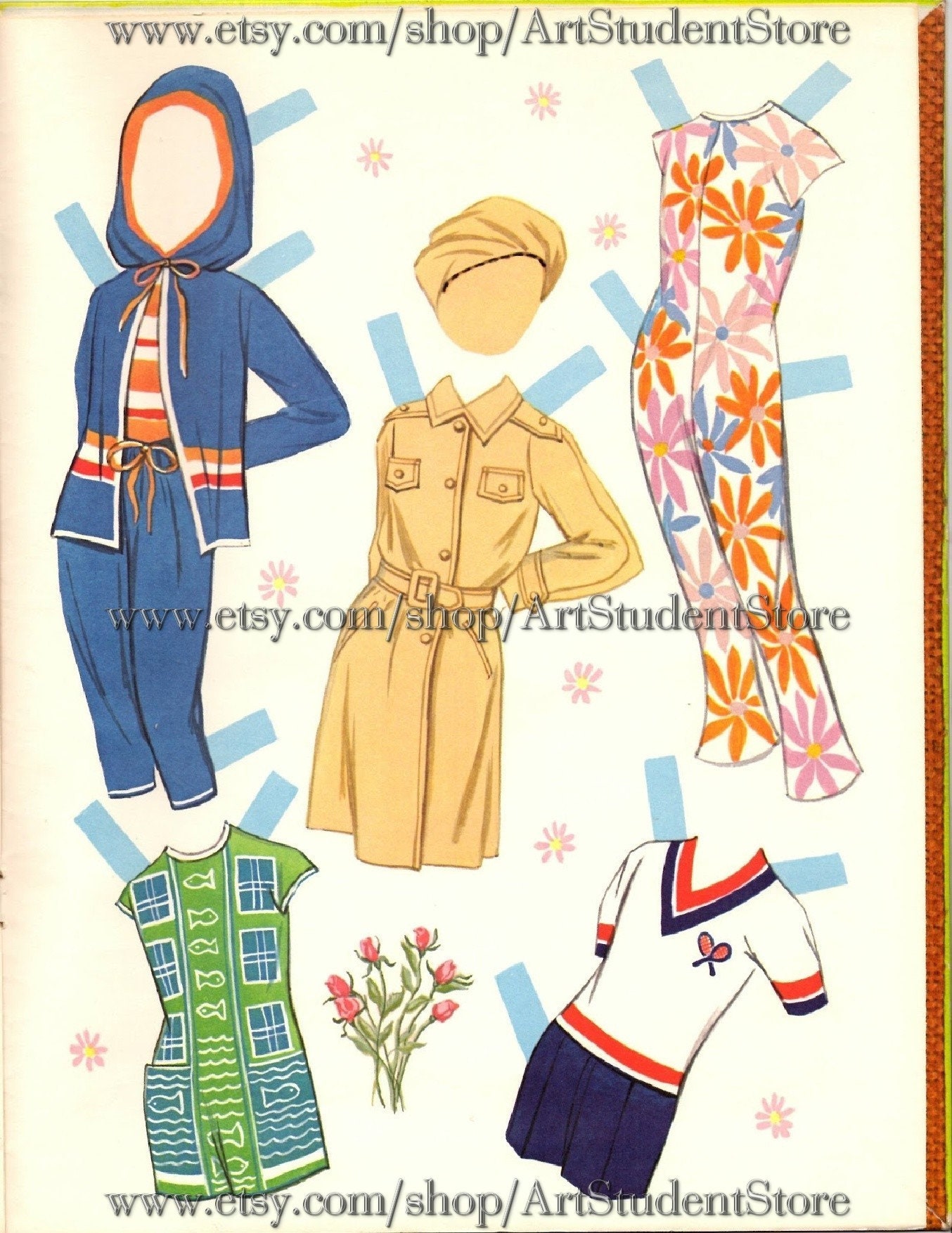 Vintage Paper Dolls Pretty Belles Cut-outs,digital Download - Etsy