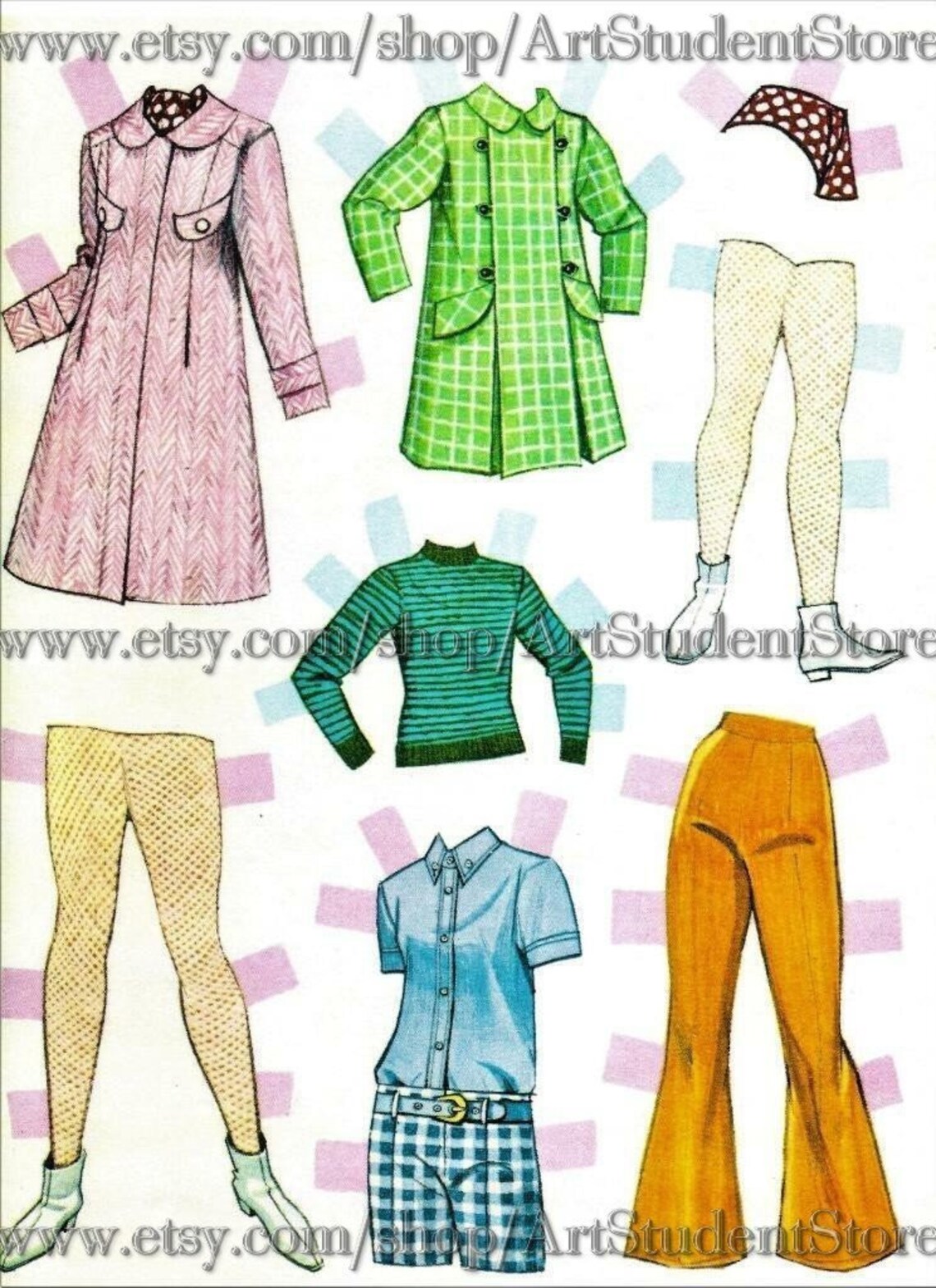 Pdf Printable Digital Vintage Paper Dolls Tammy and Pepper - Etsy