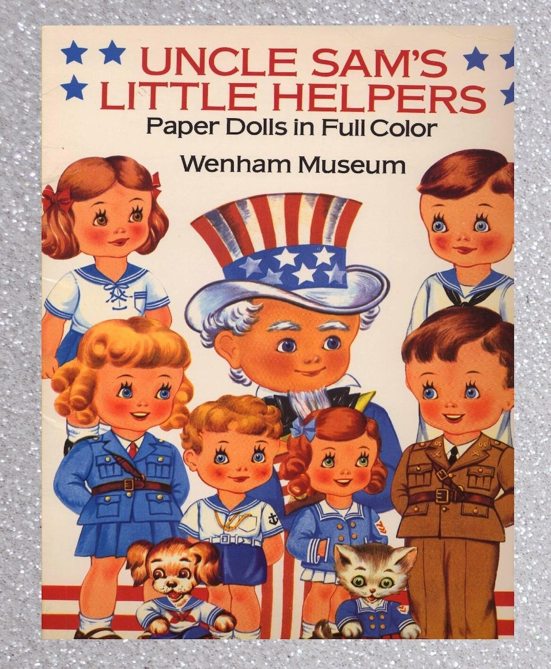Pdf Printable Digital, Vintage Uncle Sam Little Helpers Paper Dolls ...