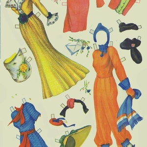 Vintage Paper Dolls Artist Models,pdf Digital - Etsy