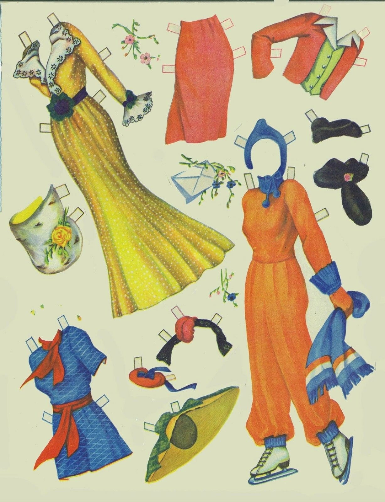 Vintage Paper Dolls Artist Models,pdf Digital - Etsy
