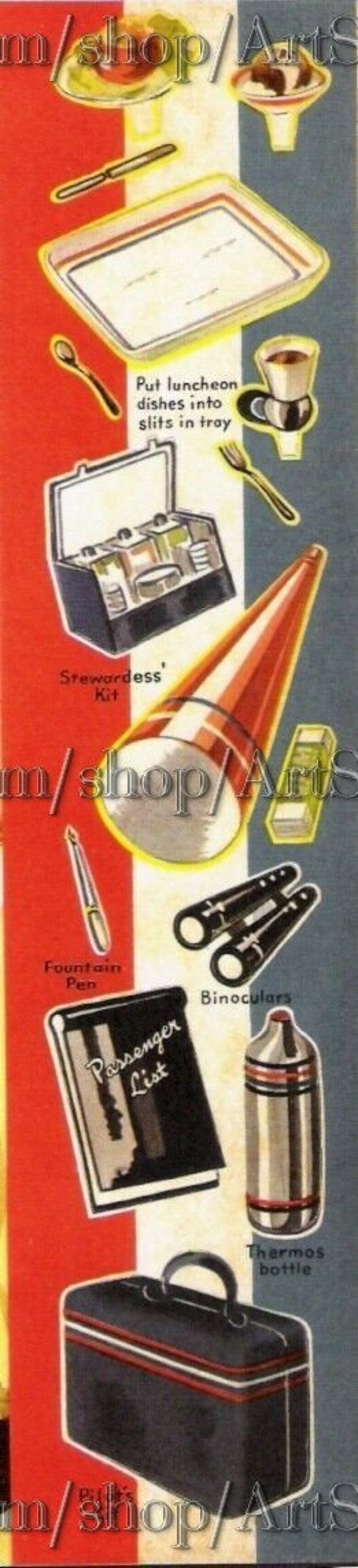 Digital Paper Dolls Download Pdfretro Airliner Pilot and - Etsy