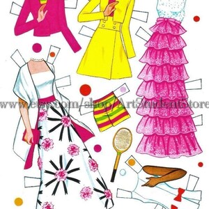 Printable Digital Pdf, Instant Vintage Paper Dolls World of Barbie 1971 - Etsy
