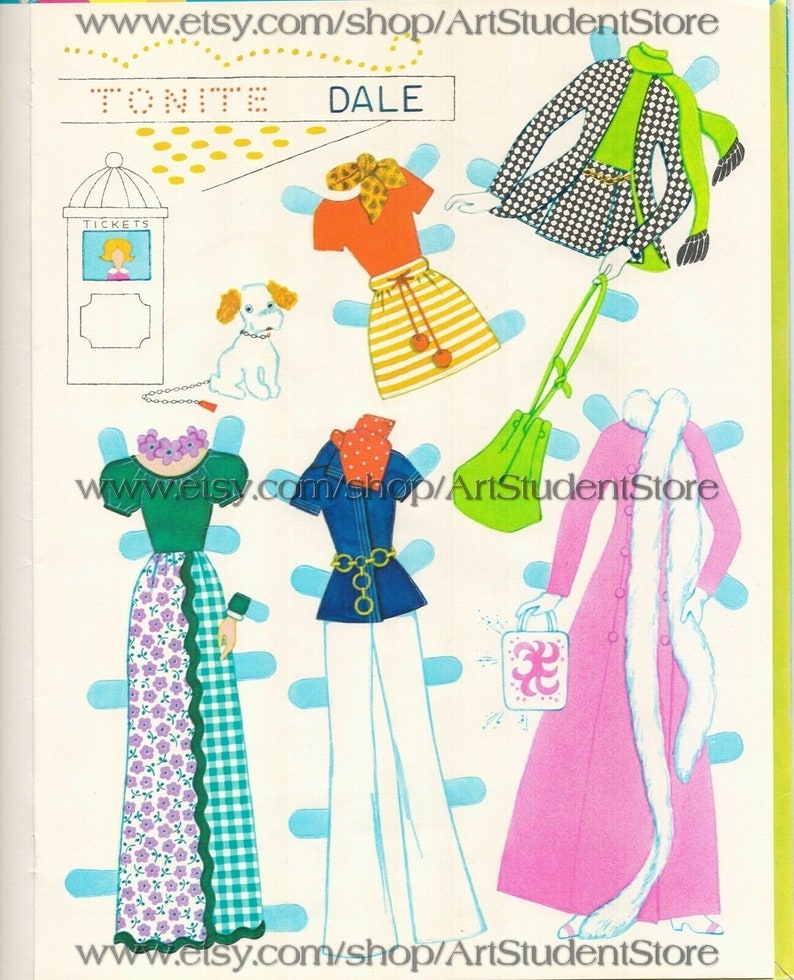 Digital Pdf Paper Dolls Fashion Flatsy - Etsy