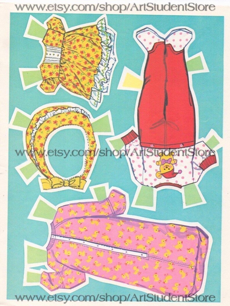 Pdf Printable Digital Vintage Paper Dolls Baby Alive - Etsy
