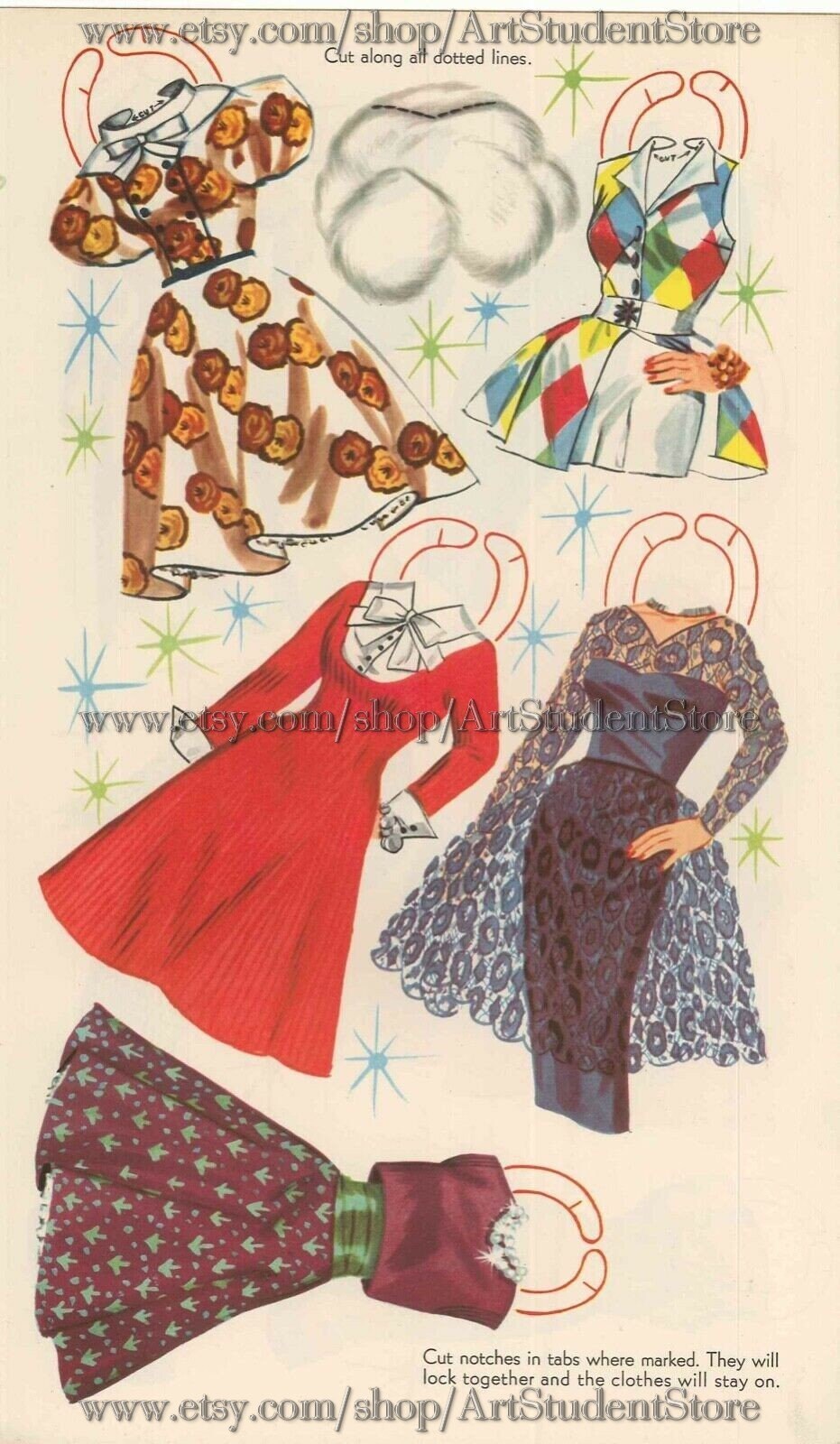 Pdf Printable Digital Vintage Paper Dolls Dona - Etsy