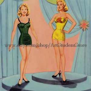 Vintage Paper Doll Virginia Mayo C. 1952,pdf Instant Digital - Etsy